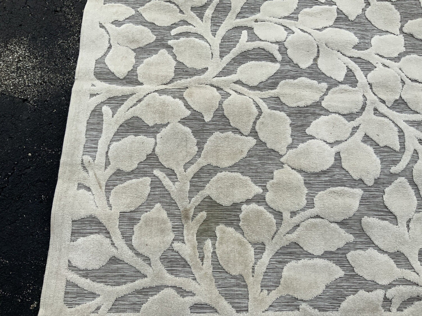 Neutral textured area rug (7'8x10')-OPEN BOX – House of Sleek