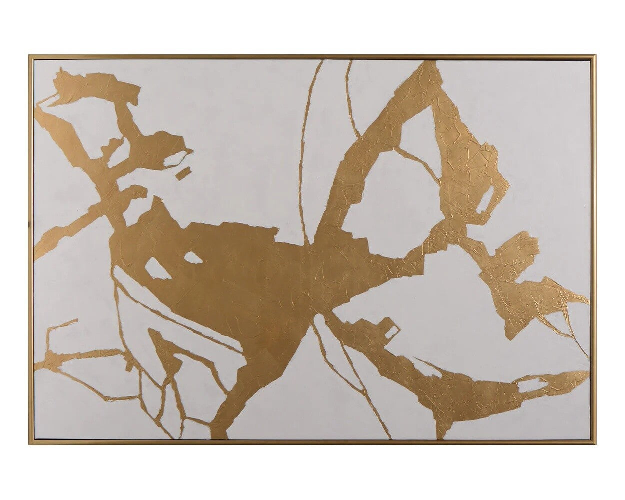 Fractured Fix - 40" X 60" - Gold Floater Frame – House of Sleek